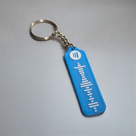 Spotify Qr Code Keychains Customizable 3d Printed Keychains Ts Etsy
