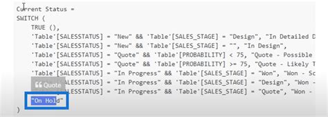 Using Advanced Dax For Multiple If Statement In Power Bi