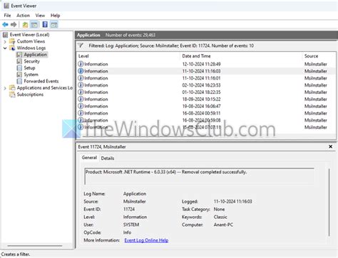 How To Check Software Install Or Uninstall History In Windows 11