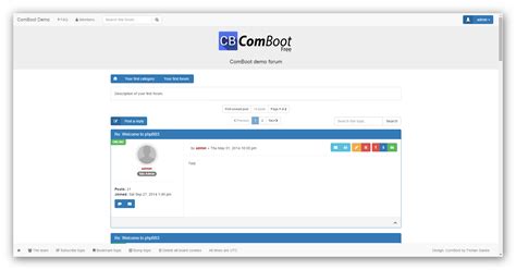 Phpbb • Release Comboot 10 The Professional Bootstrap Phpbb Theme 3014