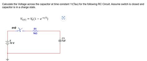 Answered Calculate The Voltage Across The… Bartleby