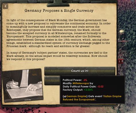 Sic Europamark German Event Bug · Issue 8399 · Kaiserreich