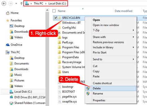 How To Empty Recycle Bin When It Contains Too Many Files And Empty Recycle Bin Command Won T Work