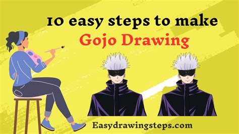 Gojo Drawing Archives Easy Drawing