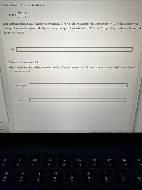 Solved Find The Domain Of Rational Function