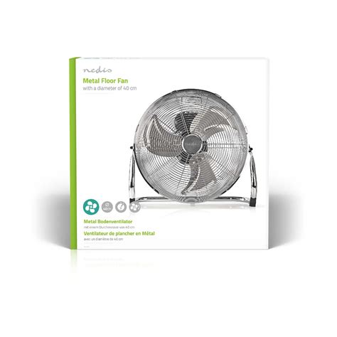 OŠteĆena AmbalaŽa Ventilator Nedis Fnfl10ccr40 Podni 40cm Metalni