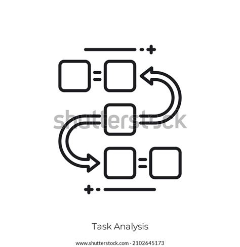 Task Analysis Icon Outline Style Icon Stock Vector Royalty Free
