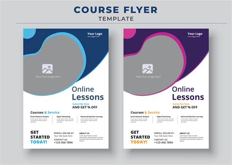 Course Flyer Template Online Class Flyers Education Flyer Online Course Flyers And Poster