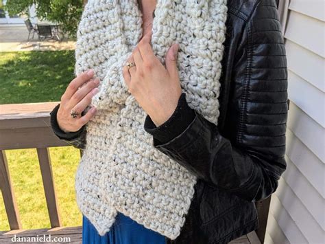 Absolute Beginner Single Crochet Scarf Dana Nield Designs