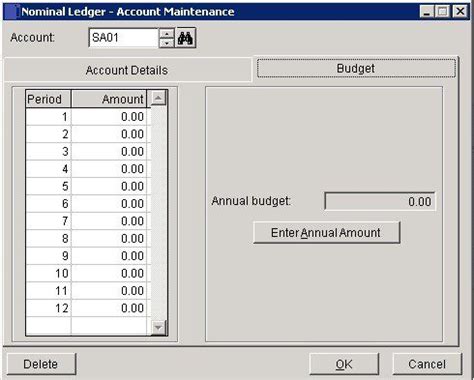 Create And Edit Nominal Ledger Accounts Prelude Software Help