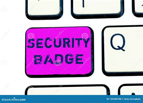 Text Sign Showing Security Badge Conceptual Photo Credential Used To