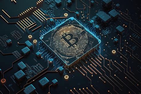 Premium Ai Image Ai Generated Cryptocurrency Technology Background With Chipset Motherboard
