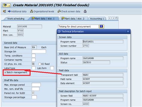 Solved Batch Management Links Always Mara Xchpf Sap Community