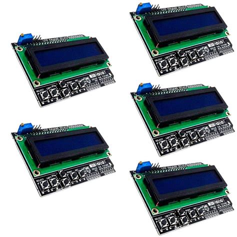Azdelivery Hd44780 Lcd Keypad Shield 16×2 Lcd1602 Expansion Board Module Display I2c Iic 5v