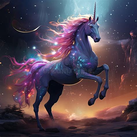 Unicorn Star Magic Unicorn Logo Magical Unicorn Stock Illustration Illustration Of
