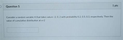 Solved Consider A Random Variable X That Takes Values Chegg