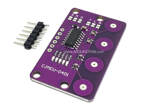 4 Button Capacitive Touch Keyboard โมดลสวตชสมผส 4 ปม MCU 0401 สตอกไทยสงไว ขาย arduino