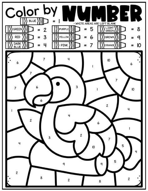 Color By Number Animals Easy At Susan Burke Blog