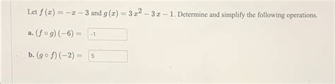 solved let f x x 3 ﻿and g x 3x2 3x 1 ﻿determine and