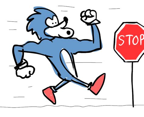 Realistic Sanic The Hedgehog Running 