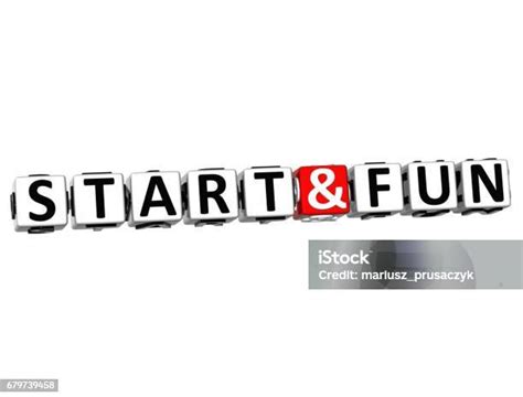 3d 시작과 재미 버튼 클릭 여기 블록 텍스트 3차원 형태에 대한 스톡 사진 및 기타 이미지 3차원 형태 가로세로 낱말퍼즐 달리기 Istock