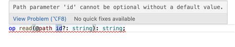 Cadl Rest Should Issue Diagnostic For Optional Path Parameter · Issue 973 · Microsofttypespec