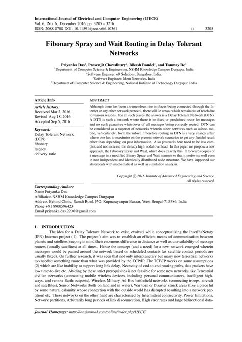 Pdf Fibonary Spray And Wait Routing In Delay Tolerant Networks