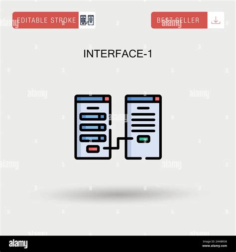 Interface 1 Simple Vector Icon Stock Vector Image And Art Alamy