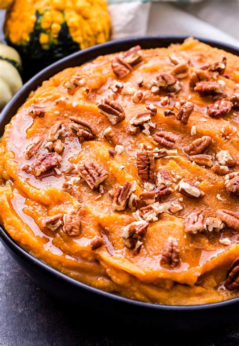 Cinnamon Maple Mashed Sweet Potatoes And Butternut Squash Recipe Runner