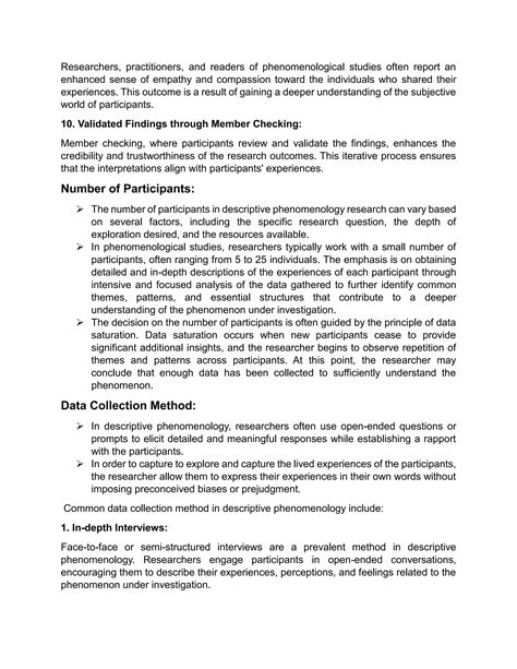 Descriptive Phenomenology Docx