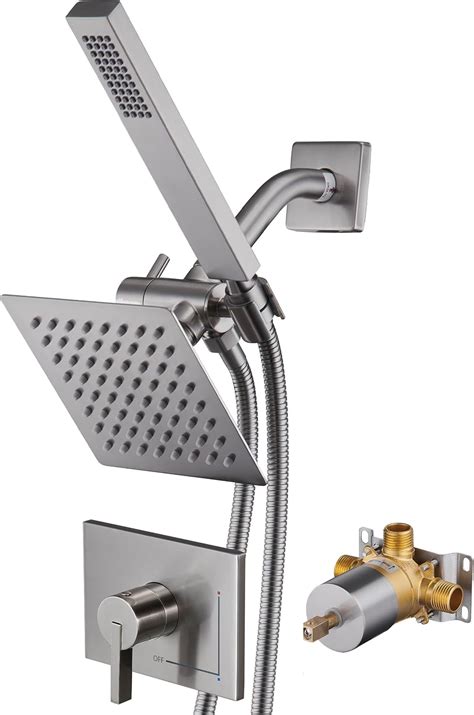 Sooohot Shower Faucet Set Dual Shower Heads With Handheld Shower Combo