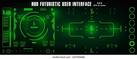 Hacker Interface Screen Hacking High Tech Stock Vector Royalty Free