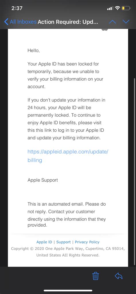 Billing Information Apple Community