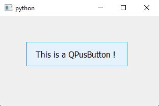 La Classe Qpushbutton Pyqt Python Tr S Facile