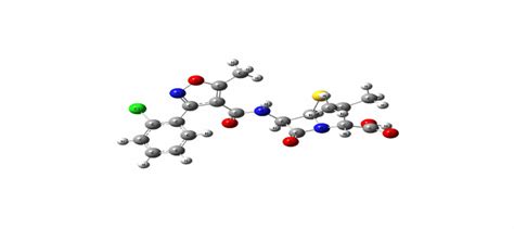 Optimized Structure Of Cloxacillin Clx Download Scientific Diagram