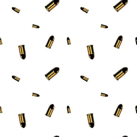 Premium Vector Seamless Pattern Design With Repeated Gold Bullets
