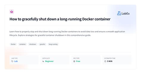 How To Gracefully Shut Down A Long Running Docker Container Labex