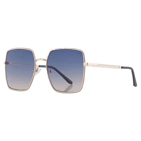 Guess Factory Blue Gradient Square Ladies Sunglasses Gf0419 28w 58