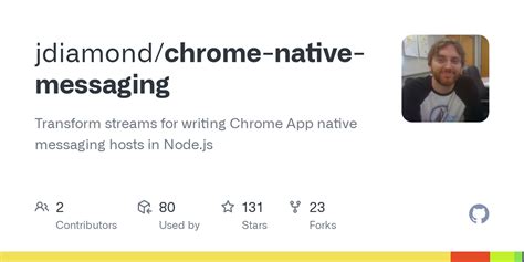 github jdiamond chrome native messaging transform streams for writing chrome app native