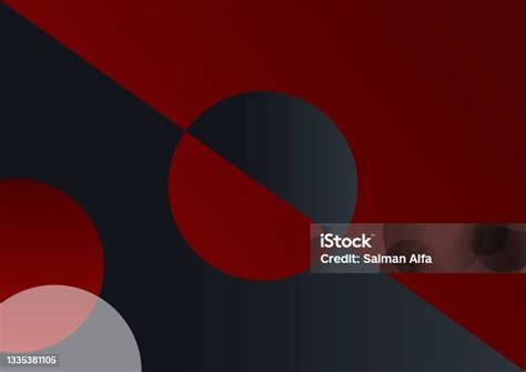 현대 빨간색과 검은 색 기업 배경 추상적인 배경 디자인 현대 미래 기술 배경 벡터 일러스트 유체 그라데이션 모양 컴포지션 게임 디자인 포스터 0명에 대한 스톡 벡터 아트 및