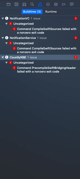 Ios Command CompileSwiftSources Failed With A Nonzero Exit Code Command