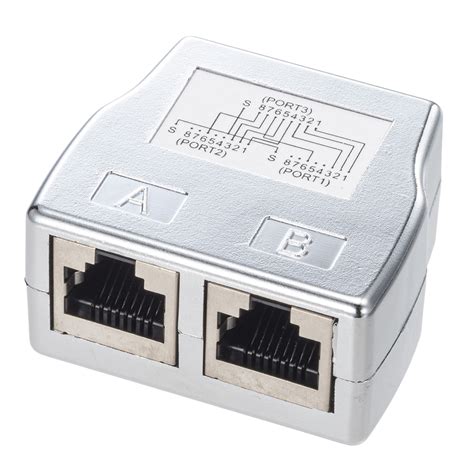 Lanケーブル延長コネクタ 2分岐アダプタ 中継 二股 Rj45 Cat5 500 Lan2ex5 1の販売商品 通販ならサンワダイレクト