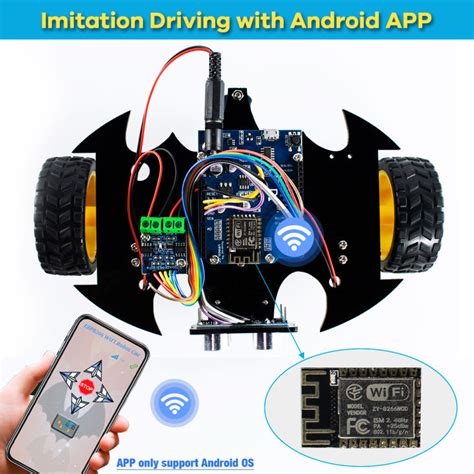 lafvin 2wd smart robot car chassis kit for arduino programming project