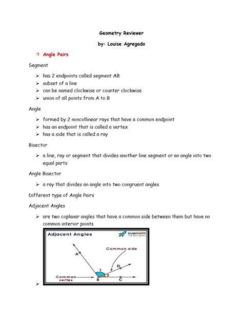 Whole Geometry Q2 Reviewer Pdf
