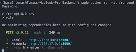 Reactjs Connection Refused On React Docker Container With Vite