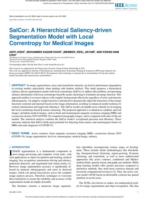 pdf salcor a hierarchical saliency driven segmentation model with