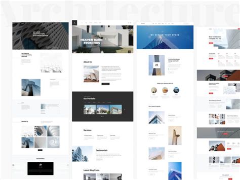 20 Free Architect Html Website Templates