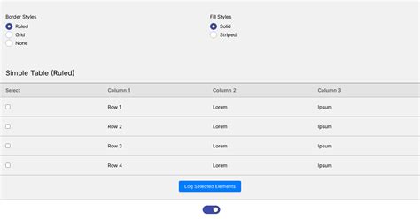 Table Styles Codesandbox Table Styles Codesandbox