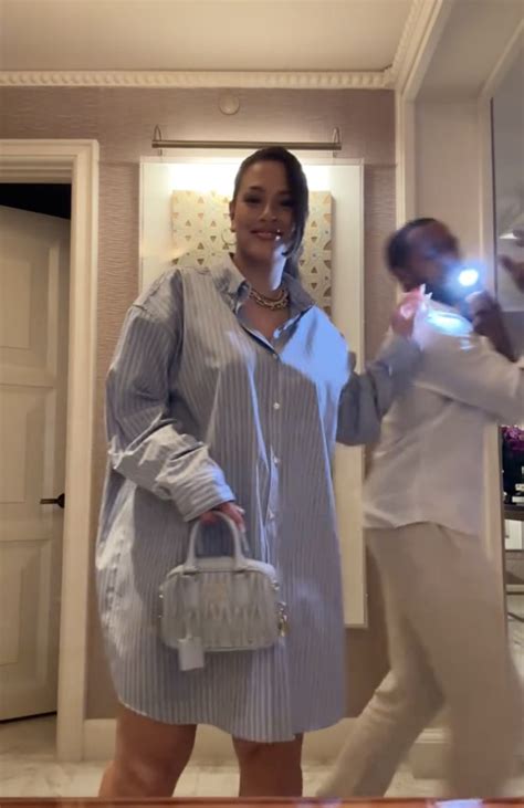 Worlds Sexiest Woman Ashley Graham Ditches Pants In Just A Button Down
