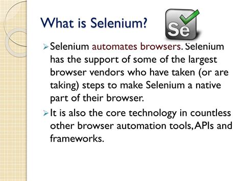 Ppt Automation Using Selenium Powerpoint Presentation Free Download Id3690019